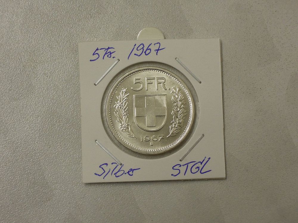 5 Franken 1967 Silber STGL Fast UNZ | Kaufen auf Ricardo