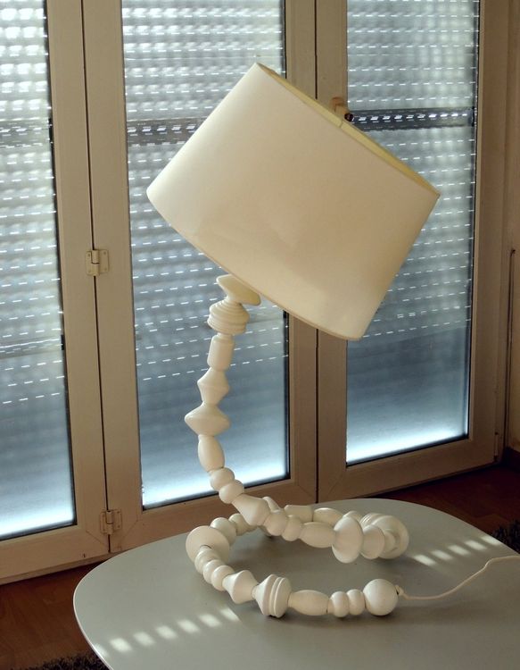Lampe en bois tourné Svarva, Ikea, Suède, années 2000 (D'occasion) à La ...