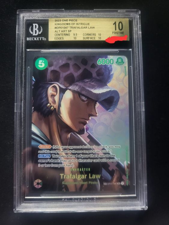 Trafalgar Law (OP01-047) Beckett 10 Pristine (Neu (gemäss Beschreibung ...