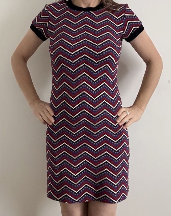 Retro Zig-Zag Mini Dress - Funky Pattern, Autumn Ready! (Neu (gemäss ...