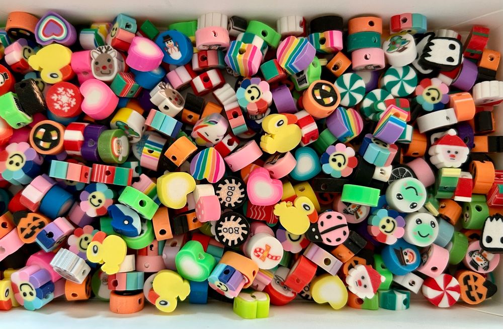 Bunter Mix Fimo Bastelperlen ca 300 Stück (Neu und originalverpackt) in ...