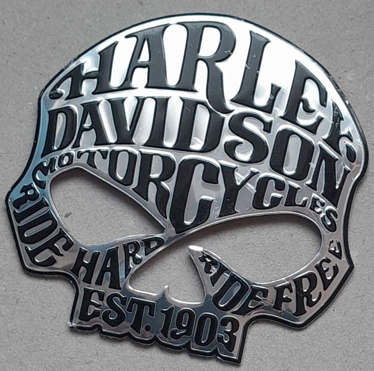Aufkleber Harley Davidson Skull
