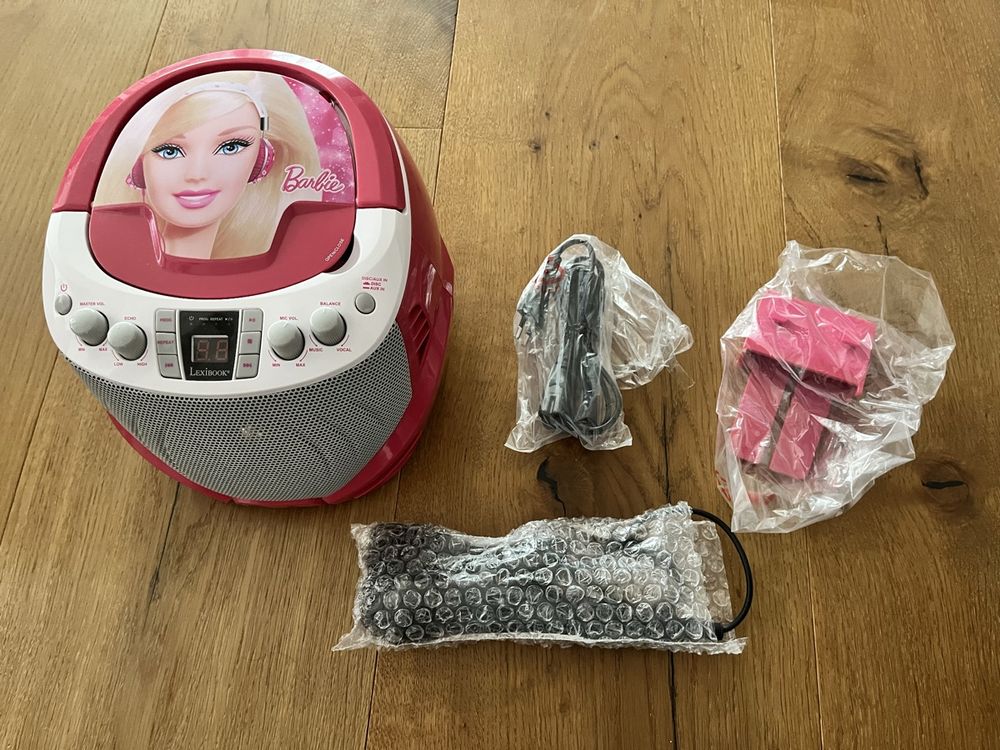 Barbie CD-Player mit Mikrofon pink weiss Mädchen | Kaufen auf Ricardo