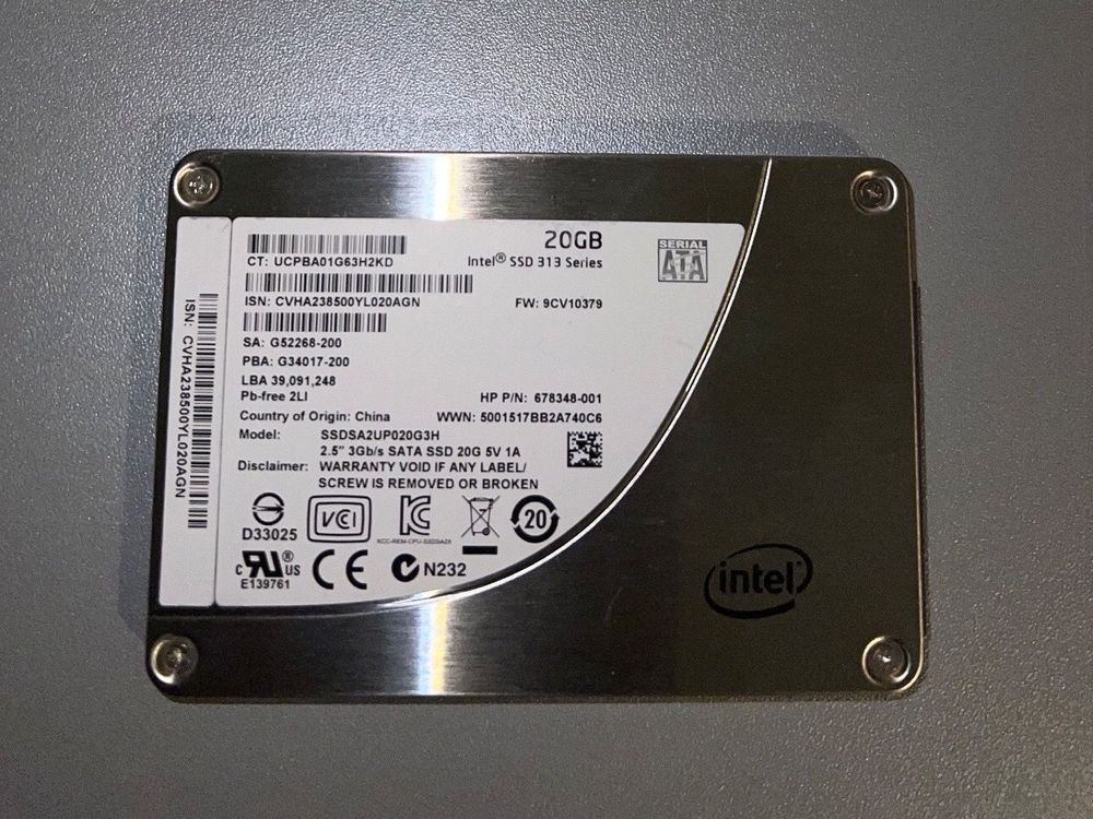 Intel SSD 20Gb SATA | Kaufen auf Ricardo