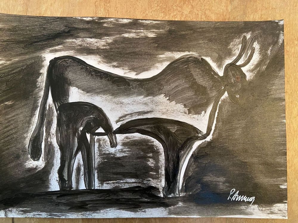 El Toro Stier Bull Outsider Art Original Ammon Art Brut | Kaufen auf ...