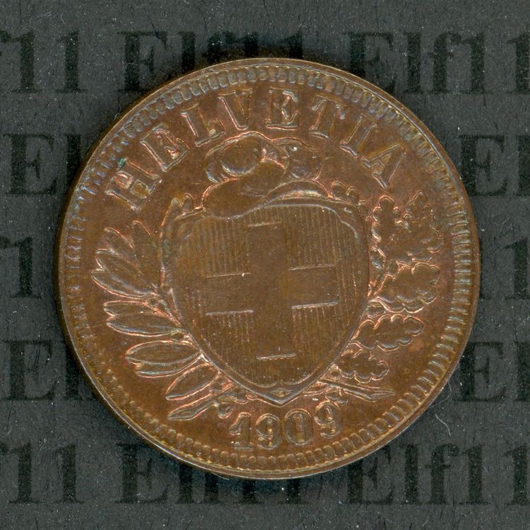 CHF___0.02 1909 stgl 2 Rappen | Kaufen auf Ricardo