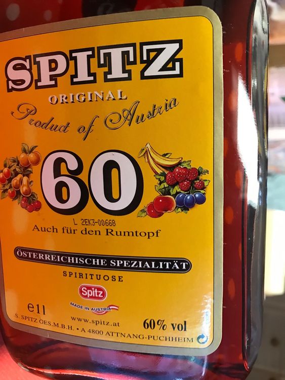 Spitz Rum 60% vol 1 Liter | Kaufen auf Ricardo