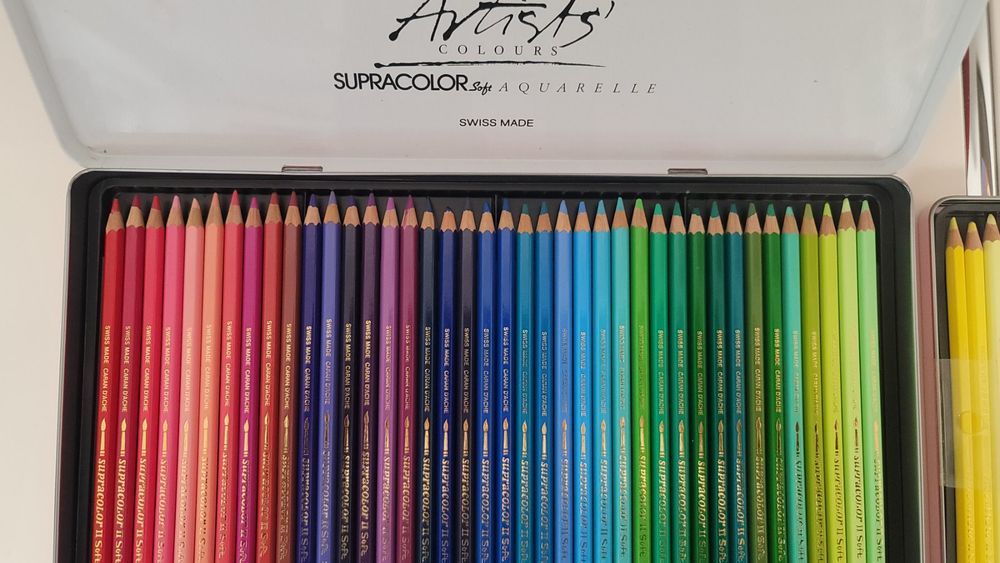 Caran d'Ache Supracolor Farbstifte, 80er-Schachtel (Gebraucht) in ...