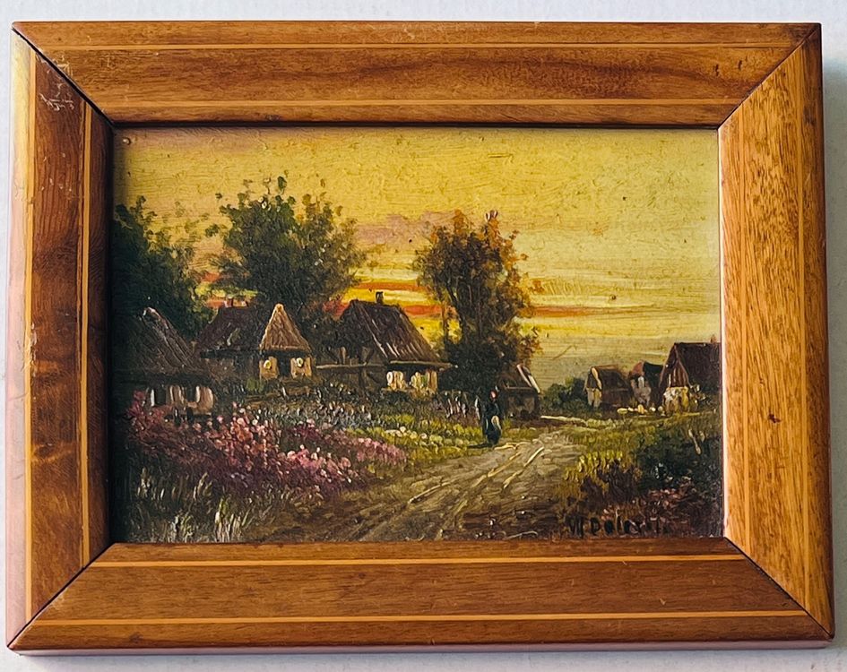 Landschaft Gemälde unleserlich signiert | Kaufen auf Ricardo