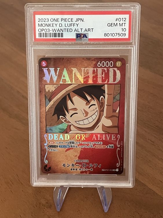 PSA 10 Monkey.D.Luffy (ST01-012) Pillars of Strength -Jap- | Kaufen auf Ricardo