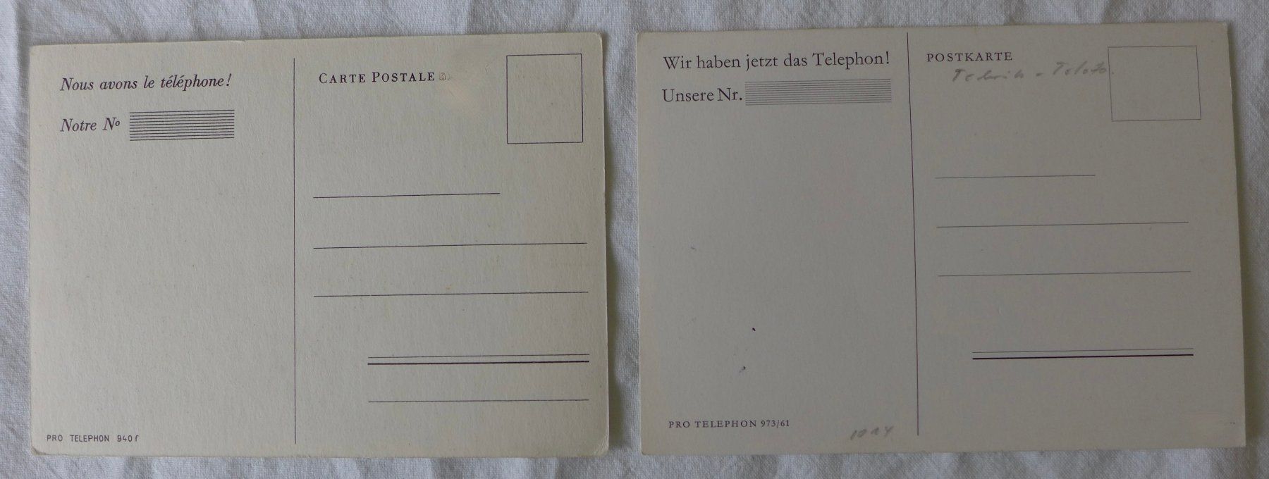 2 KÜNSTLER AK, PTT "Wir haben jetzt das Telephon" (Gebraucht) in ...