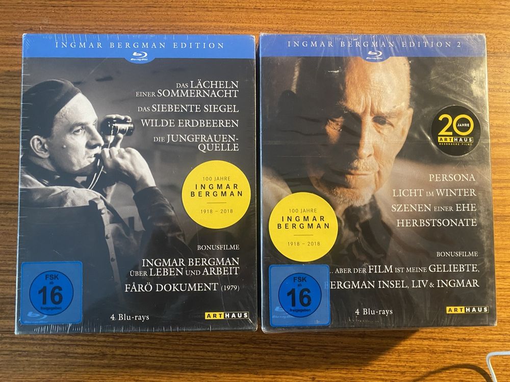 Ingmar Bergmann - 2 Blu Ray Boxen (Neu und originalverpackt) in ...