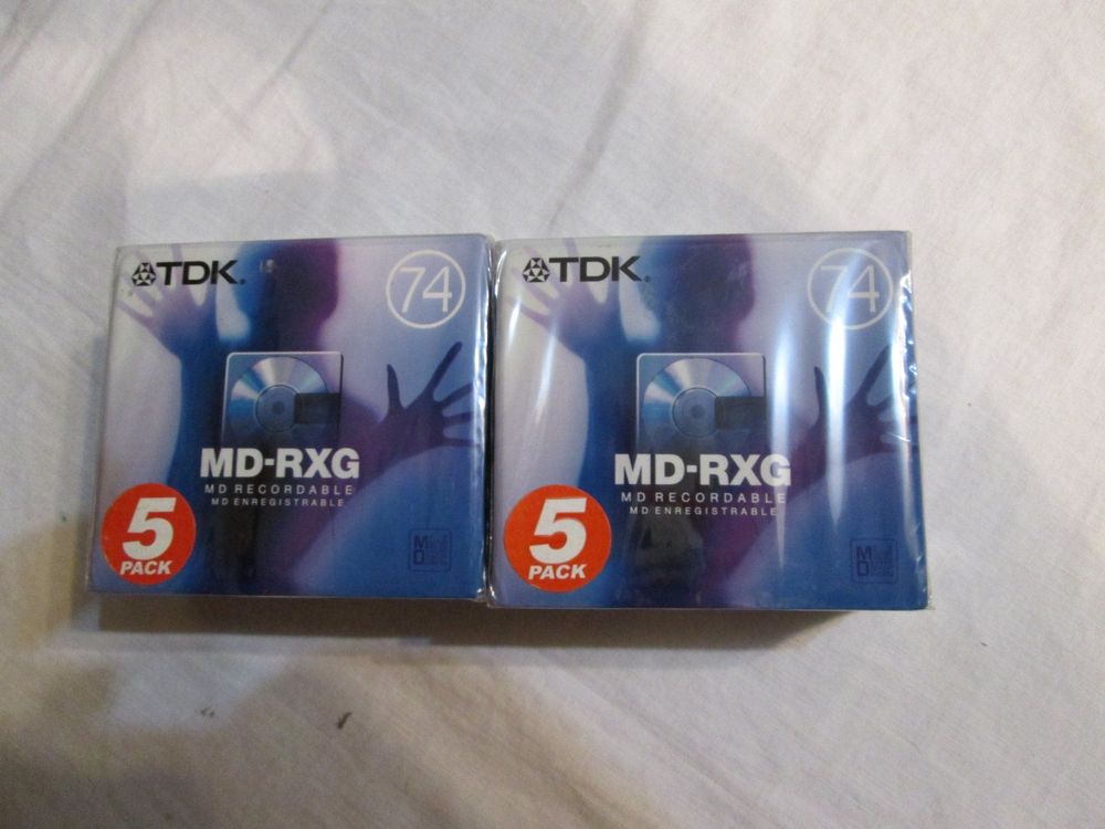 10 MINIDISQUES TDK MD-RXG 74 (580) (Neu und originalverpackt) in la Chaux-de-Fonds für CHF 50 ...