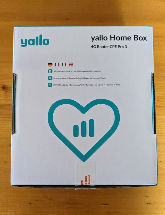 Yallo 4G Router CPE Pro 3 High-Speed LTE ohne SIM-Lock (Neu und ...