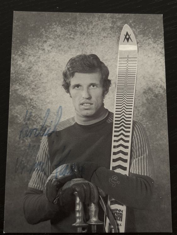 Signierte Autogrammkarte Alfred Hagn Skirennläufer (Gebraucht) in ...