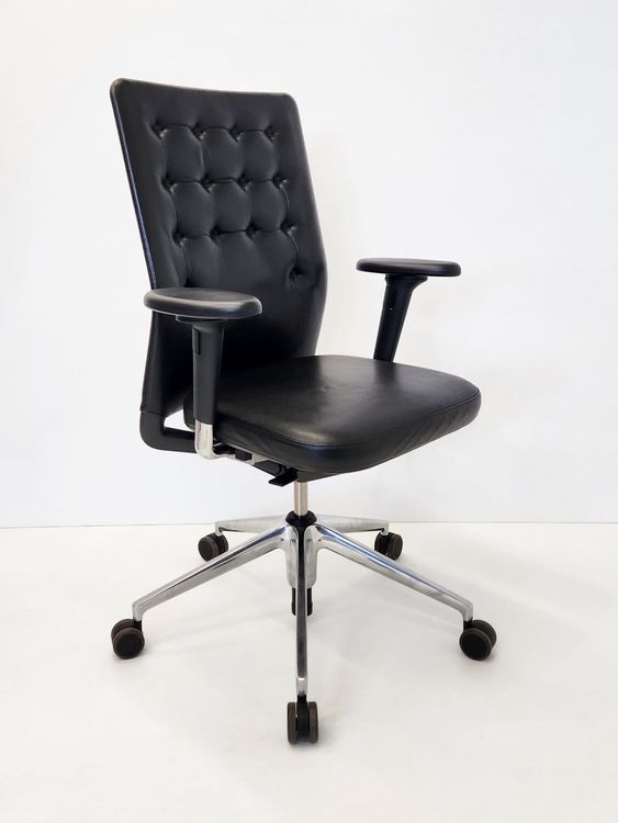 Vitra ID Trim Bürodrehstuhl Leder nero Neupreis CHF 2383 (Gebraucht) in Döttingen für CHF 750 ...
