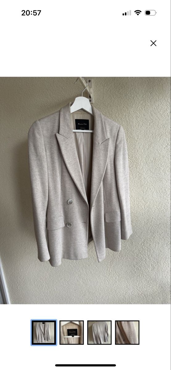 Massimo Dutti Damenblazer, Grösse 36, grau (Gebraucht) in Basel für CHF ...