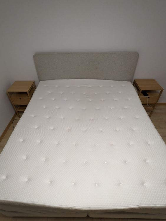 IKEA HIDRASUND Matratze 180x200 + TISTEDAL Topper + Dunvik (Gebraucht ...