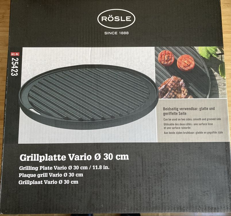 Rösle Grillplatte Vario 30cm - neu (Neu und originalverpackt) in Basel für CHF 10 – mit ...