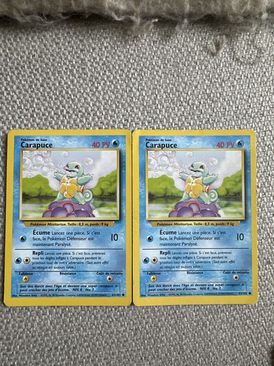 Vintage Carapuce Pokemon Cards - Base Set - Nr.7 🐢💧 (Gebraucht) in ...