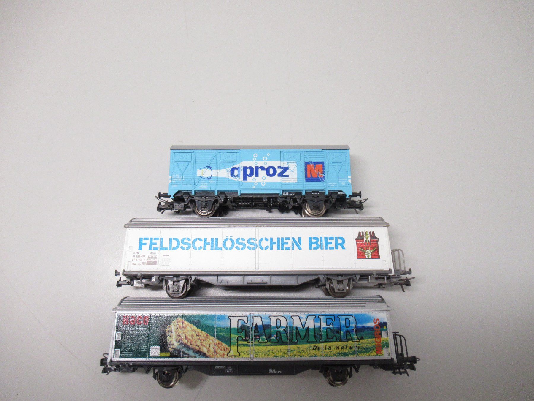 Roco 3-teiliges gedeckte Güterwagenset SBB CFF FFS o.OVP H0 (Gebraucht ...