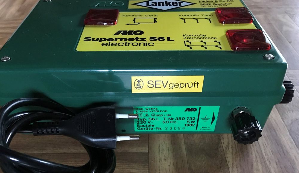 Elektrozaun-Gerät AKO-Supernetz «electronic» S6L electronic (Neu und ...