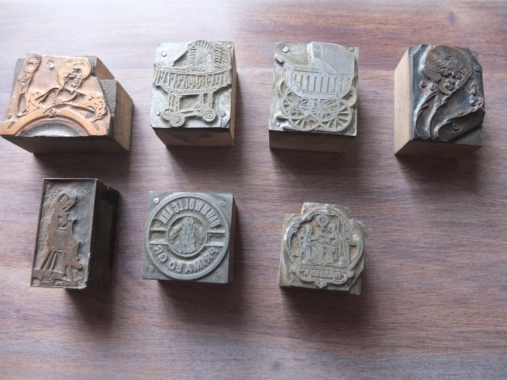 antike Stempel Druckstempel versch. Motive 7 Stk (D'occasion) à St ...