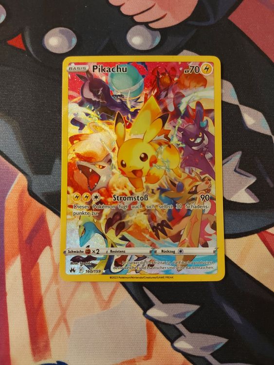 Pikachu secret card Full Art Crown Zenith #160 DE | Kaufen auf Ricardo