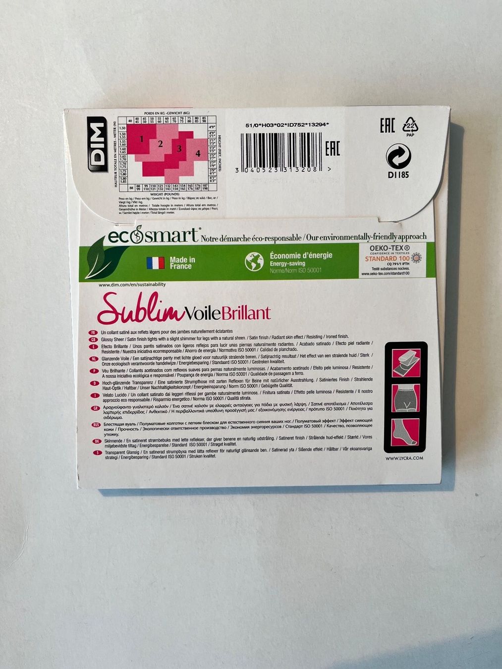 Strumpfhose Sublim Voile Brillant, DIM, Gr. 1 (S), Gazelle (Neu und ...
