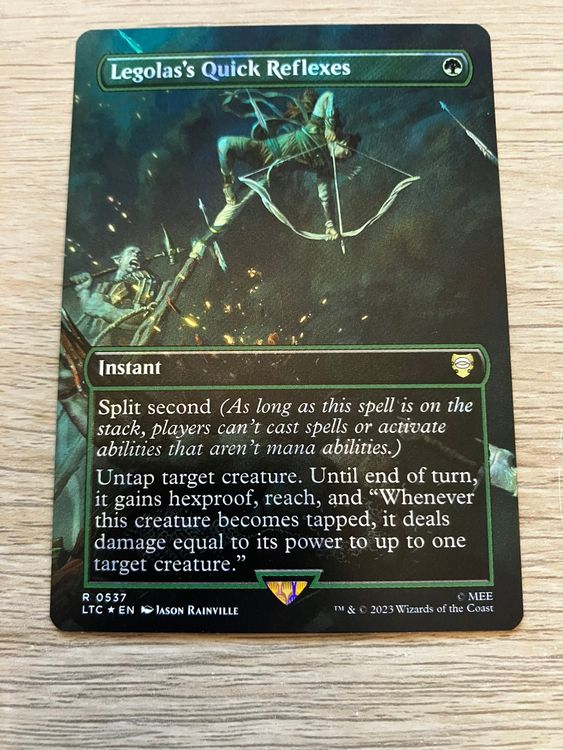 Magic the Gathering - Legolas's Quick Reflexes (V.2) Foil (Neu (gemäss ...