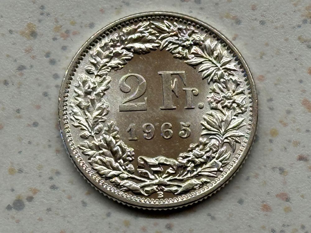 1965 2 Franken Stempelglanz Top (Neu (gemäss Beschreibung)) in Winterthur für CHF 5 – mit ...