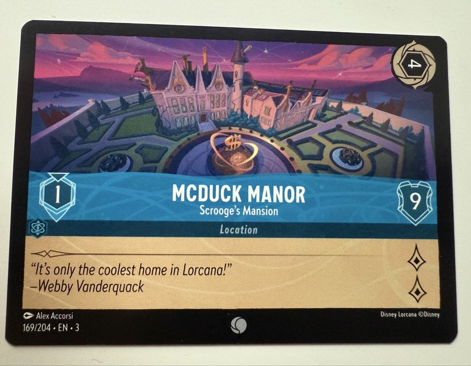 Disney Lorcana - McDuck Manor - Scrooge's Mansion Karte (Neu (gemäss ...