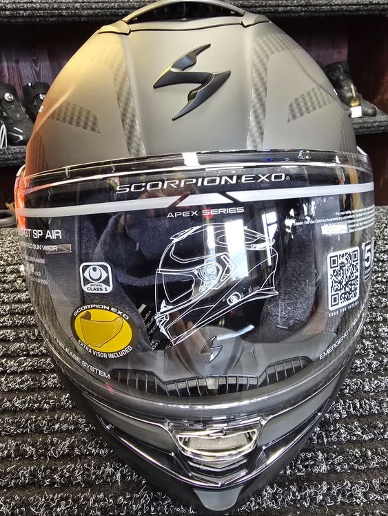 Casque Scorpion Exo-GT SP Air Flex noir mat/argent (Neu und ...