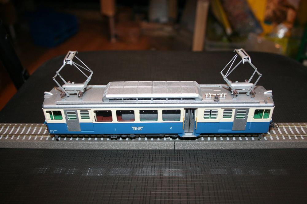 Bemo 1281 302 MOB Triebwagen BDe 4/4 3002 blau/creme (Gebraucht) in ...