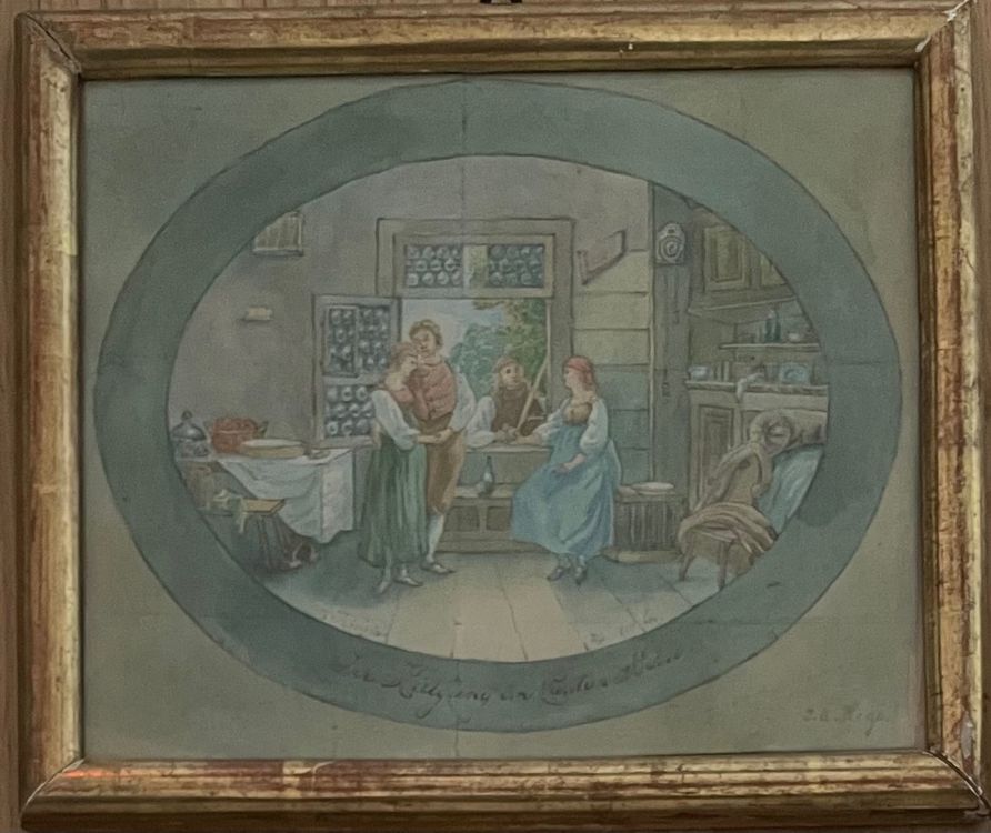 Antike Aquarell (kühenszene ) Unl Sig (Gebraucht) in Root für CHF 20 – mit Lieferung auf Ricardo ...