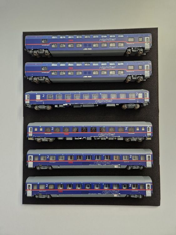 ModelsWorld MW 1813 Set “NightJet” 467 (Zürich- Wien), Ep VI (Neu und originalverpackt) in ...