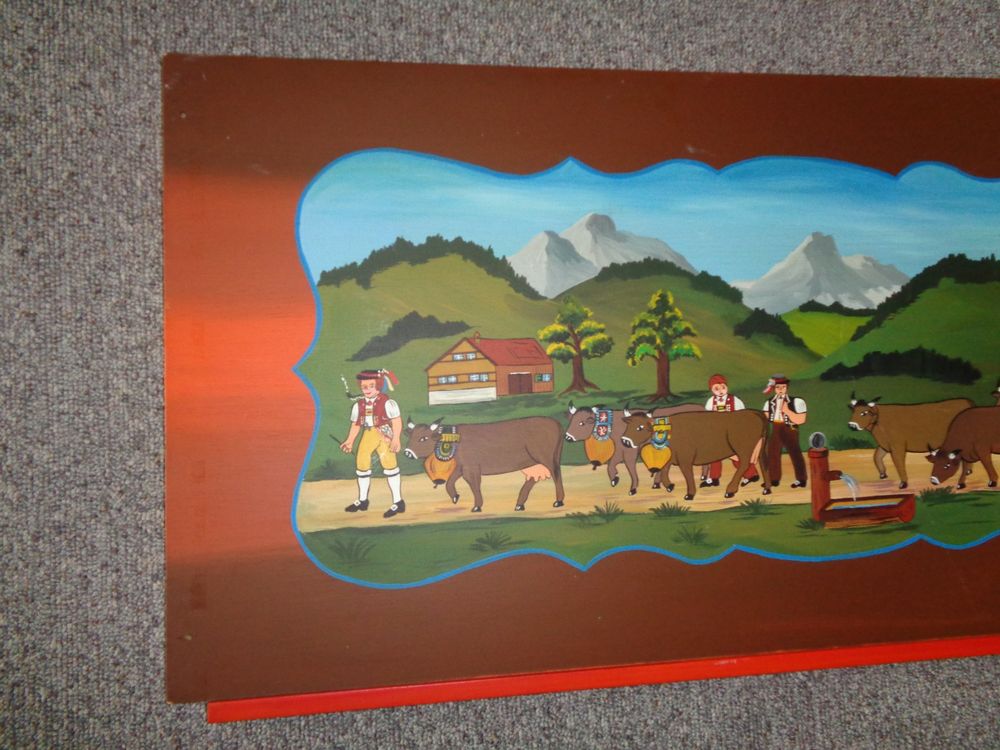 GROSSES APPENZELLER BILD 105/50 BAUERNMALEREI NAIVE MALEREI | Kaufen auf Ricardo