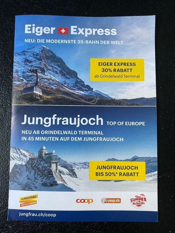COOP Bon Eiger Express / Jungfraujoch (Neu (gemäss Beschreibung)) in Thörishaus für CHF 11 – mit ...