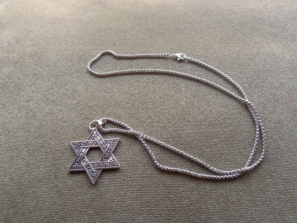 3x Davidstern Hexagramm Halskette - Collier étoile de David (Neu und ...