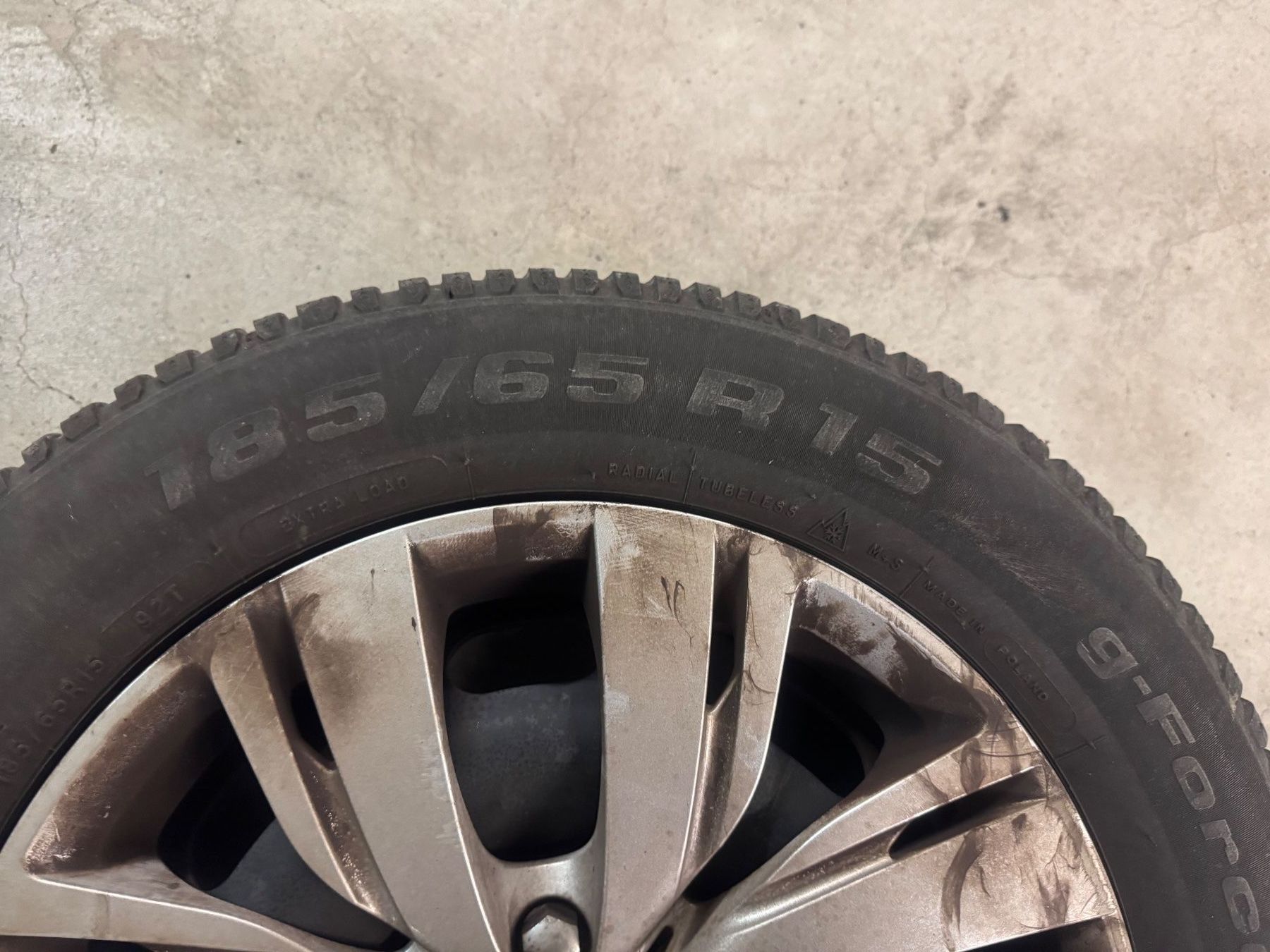 4Stk 15 Zoll Stahl Felgen für Peugeot 208 Reifen 185 65 15 (Gebraucht ...