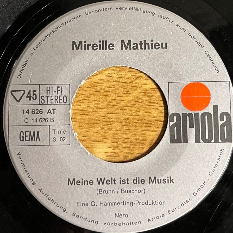 MIREILLE MATHIEU - ES GEHT MIR GUT, CHERI (D'occasion) à Bussigny pour ...