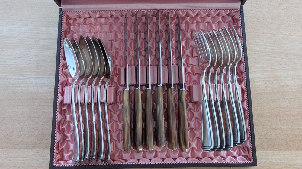 Rares Art deco Besteck-Set, Wellner 90 & Victorinox Victoria (Gebraucht ...