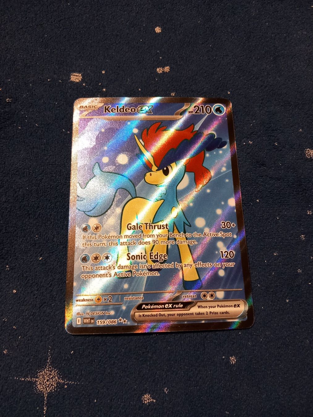 Keldeo EX Full Art (EN) White Flare - WHT 159/086 (Neu (gemäss ...