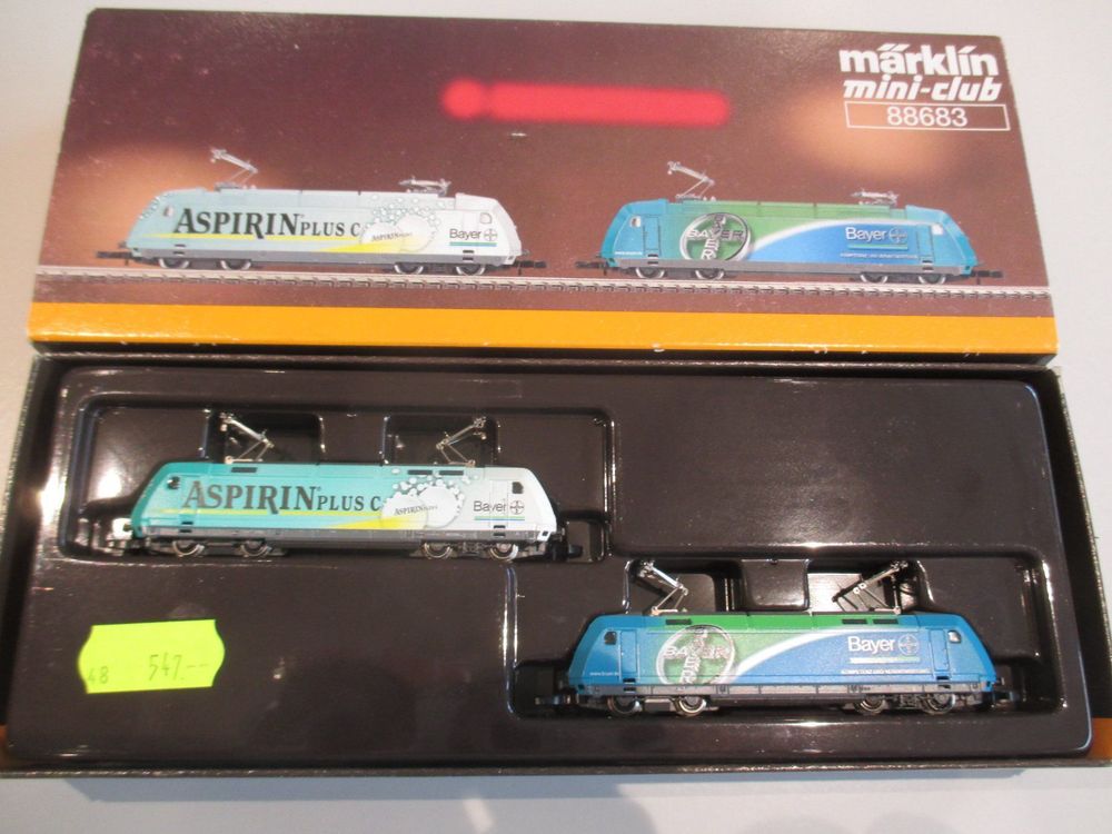 StarRecordsGmbH: Märklin 88683 2 × DB-Lok Bayer / Aspirin (Neu (gemäss ...