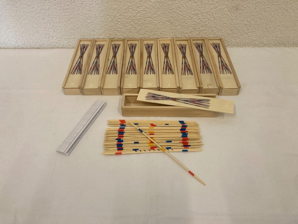 Mikado - Spiele, 10 Stück, jede Box ist ca. 19x4x3 cm (Neu und ...