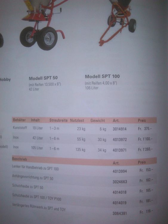 Salzstreuer, Rondini SPT 50 (Gebraucht) in für CHF 99 – nur Abholung ...