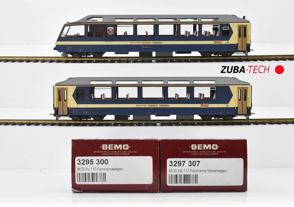2x Bemo Super Panoramic Personenwagen der MOB H0m OVP (Gebraucht) in St. Gallen für CHF 151 ...