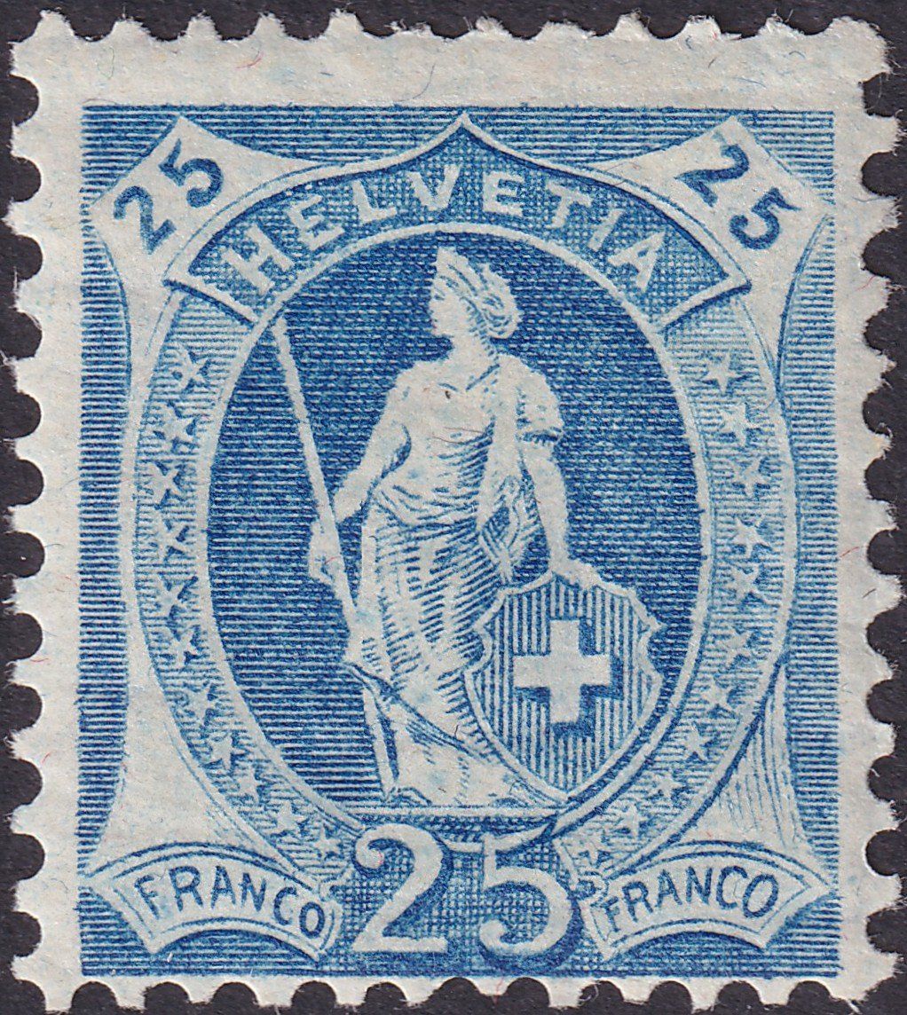 Stehende Helvetia: 93A (Type II) ungebraucht * Luxusstück. (Gebraucht ...