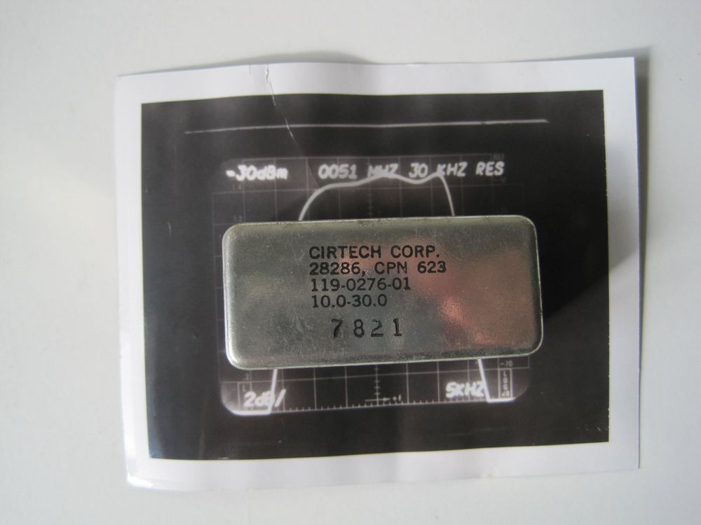 10 MHz ZF-Filter mit 30kHz Bandbreite (Gebraucht) in Dietwil für CHF 2 ...