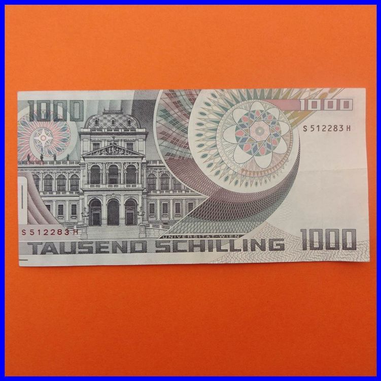 Österreich - 1000 Schilling Banknote - Schrödinger | Kaufen auf Ricardo